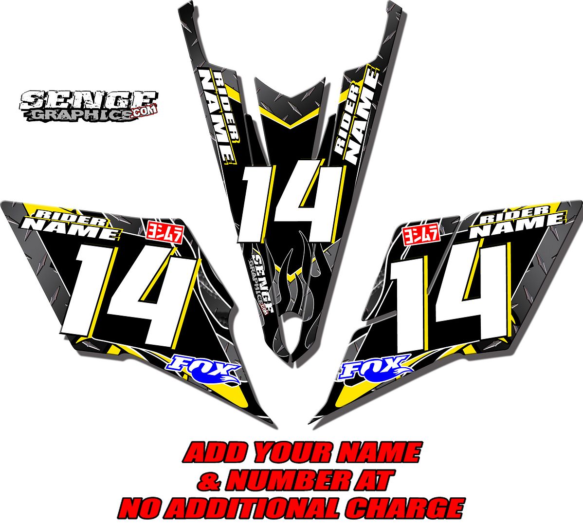 Can-am Can Am Ds650 Ds 650 Graphics Kit Atv Stickers Decals Deco 4 Four
