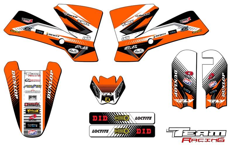 2002-2008 KTM SX 65 GRAPHICS SET DECO DECALS SX65 65SX 2007 2006 2005 ...