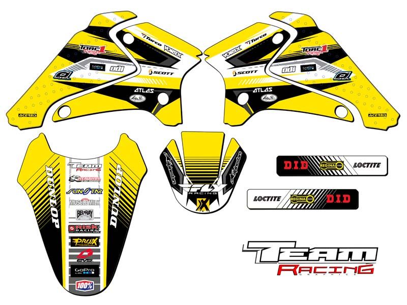 2001-2007 SUZUKI DRZ 125 DRZ125 GRAPHICS KIT DECALS MX 2002 2003 2004 ...