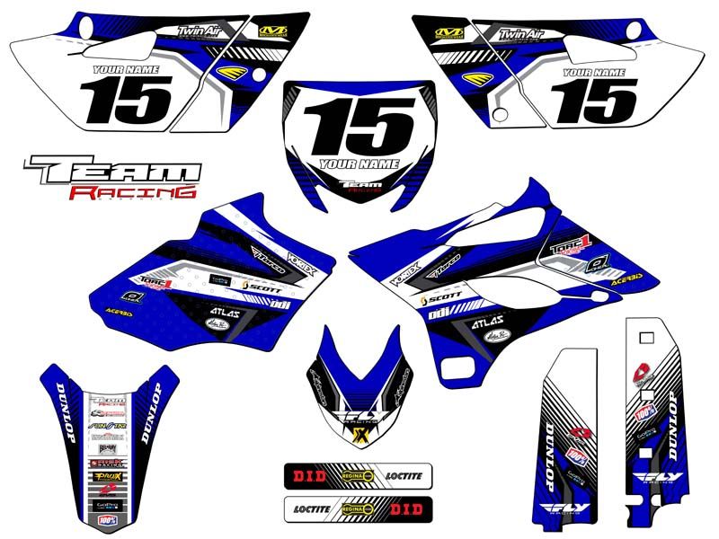 2015-2018 YAMAHA YZ 85 GRAPHICS KIT DECALS STICKERS TEAM RACING YZ85 ...
