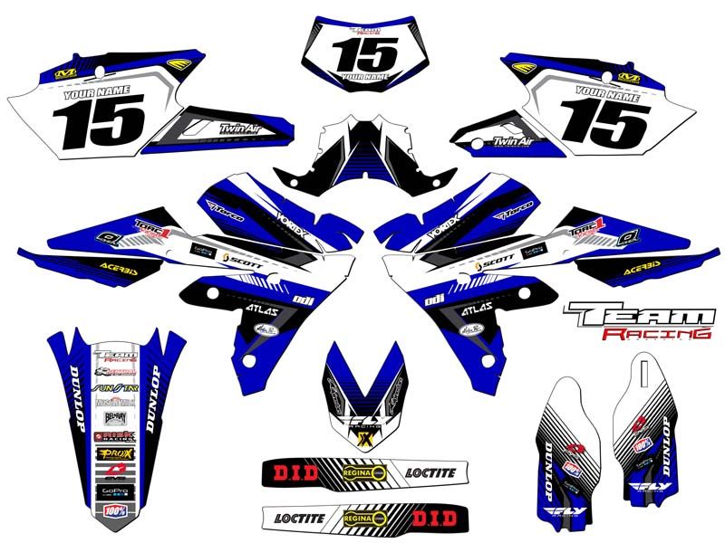 2016-2017 YAMAHA WR 450 GRAPHICS DECALS STICKERS WR450F 450F F DECO ...
